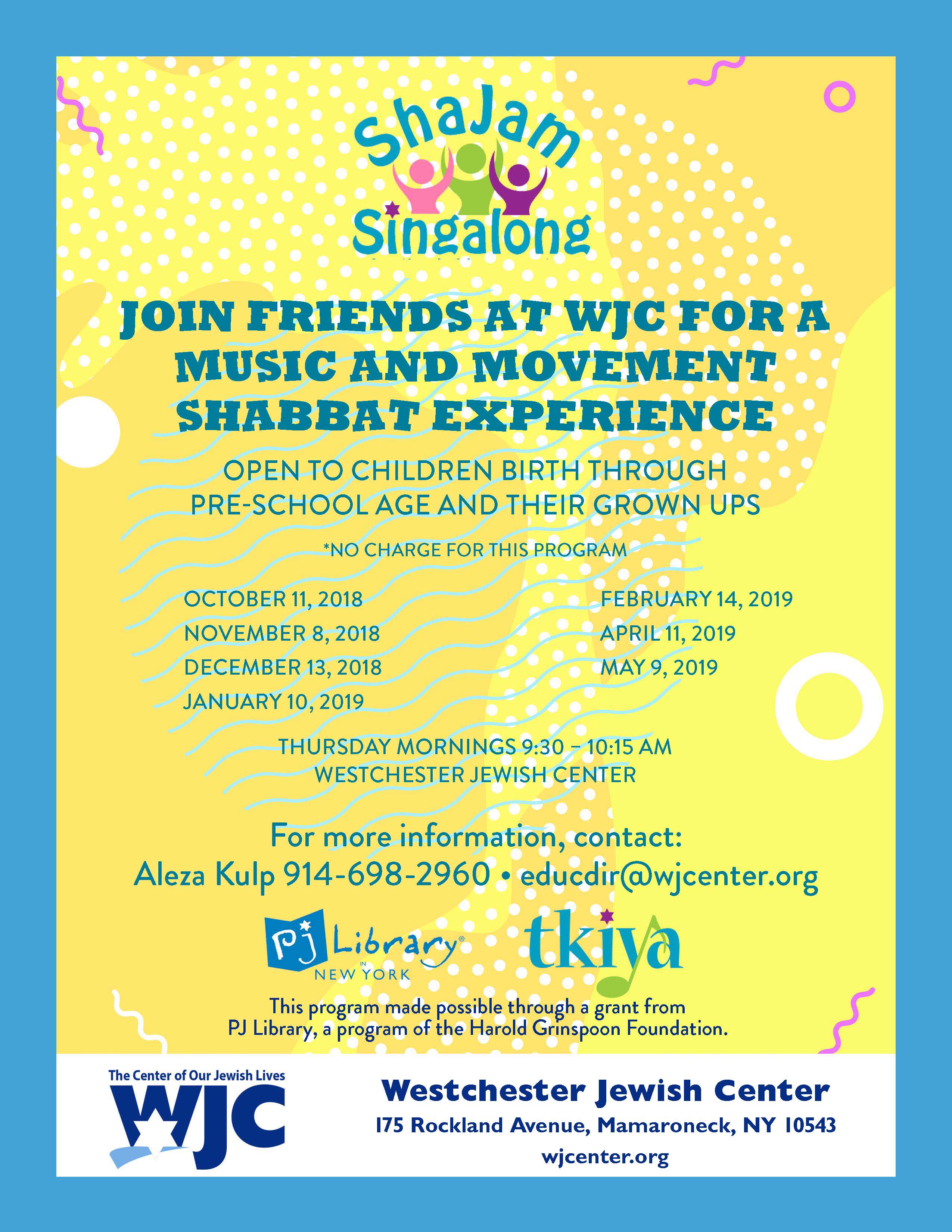 ShaJam, Westchester Jewish Center - NYC Event Calendar